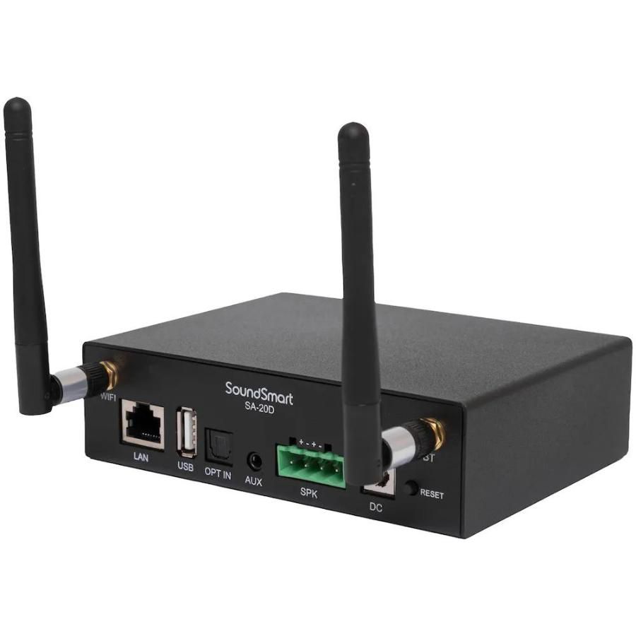 Amplificador SA-20 c/ Streamer de Áudio Wi-Fi, Bluetooth, AUX, 2x50W ...