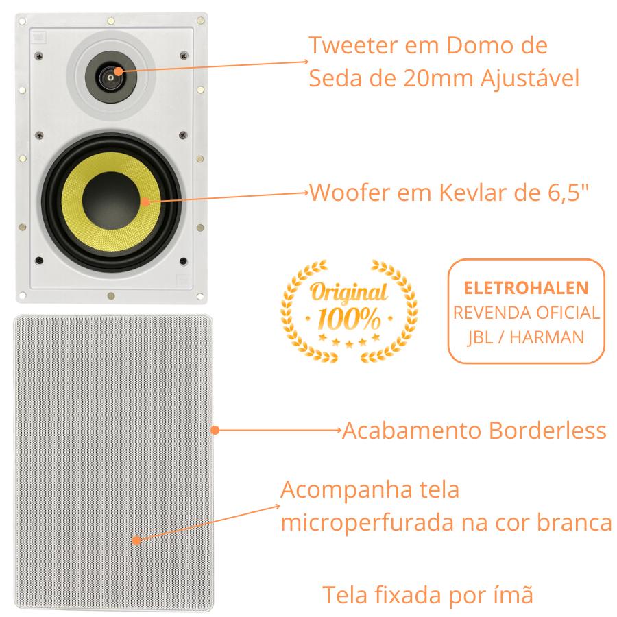 Kit Som Ambiente Bluetooth karaokê + 2 Caixas Embutir JBL - ELETROHALEN ...