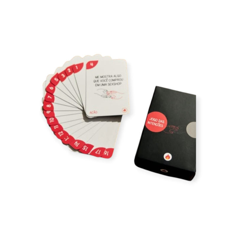 Jogo das Intenções com 85 Cartas Eróticas para Casais - Lovetoys