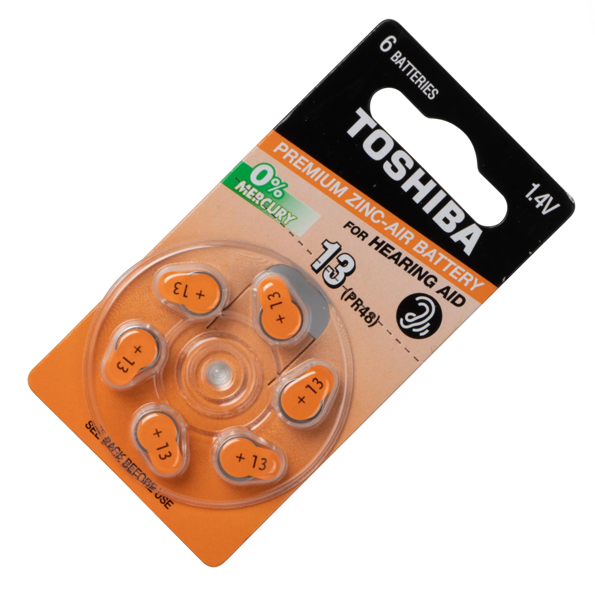 Bateria Pilha Auditiva Toshiba PR48 Modelo 13 C/ 6 unid - Brasvarejo