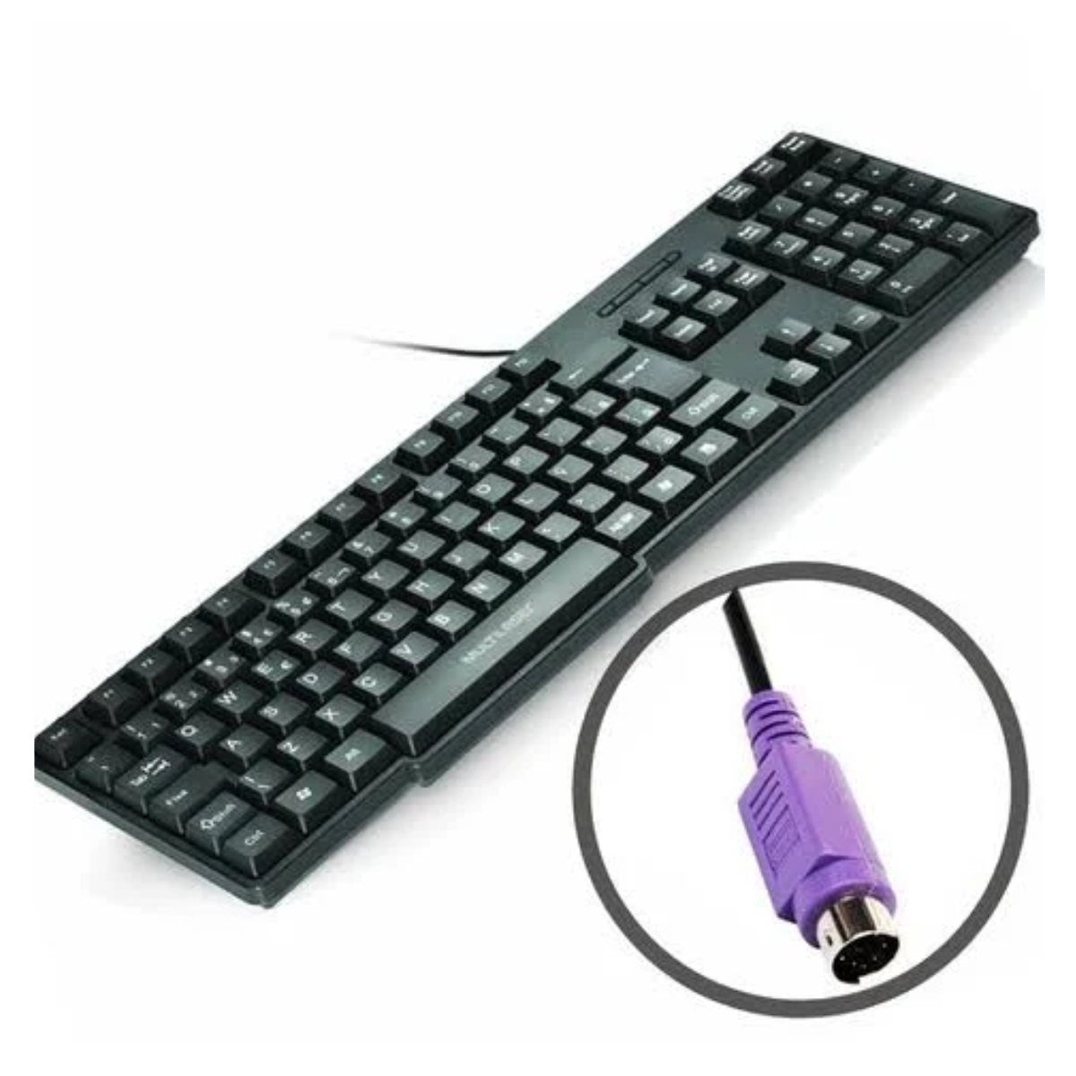 Teclado com Fio Ps2 Multilaser Slim Resitente Água - TC225 - Brasvarejo ...