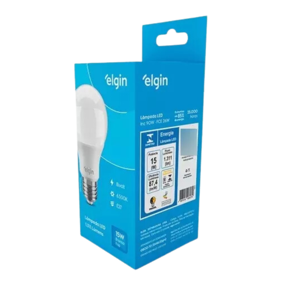 Ilumine com Eficiência: Lâmpada Led Elgin Bulbo A60 Branco-Frio 15W ...