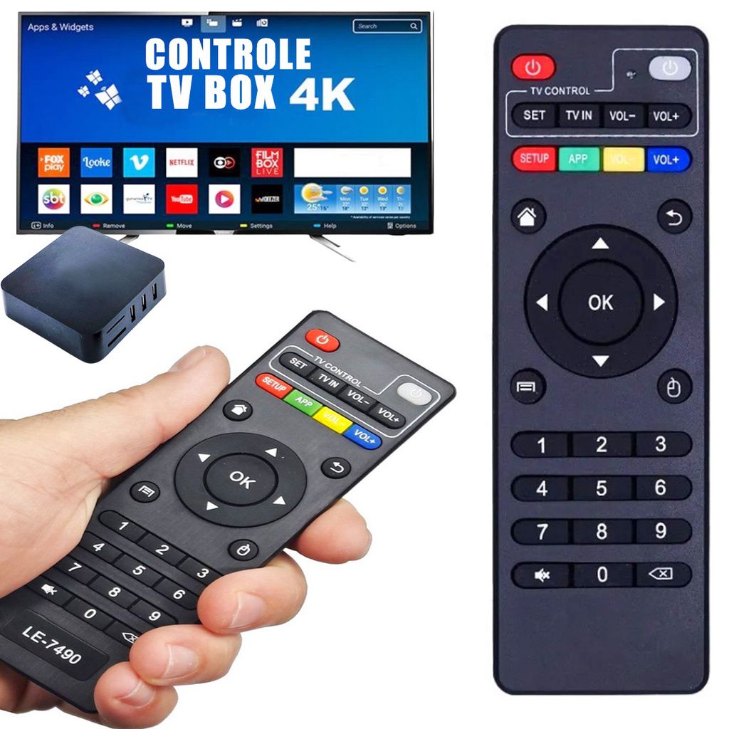 Controle Remoto Televisão Smart Tv Box Universal Original Lelong ...