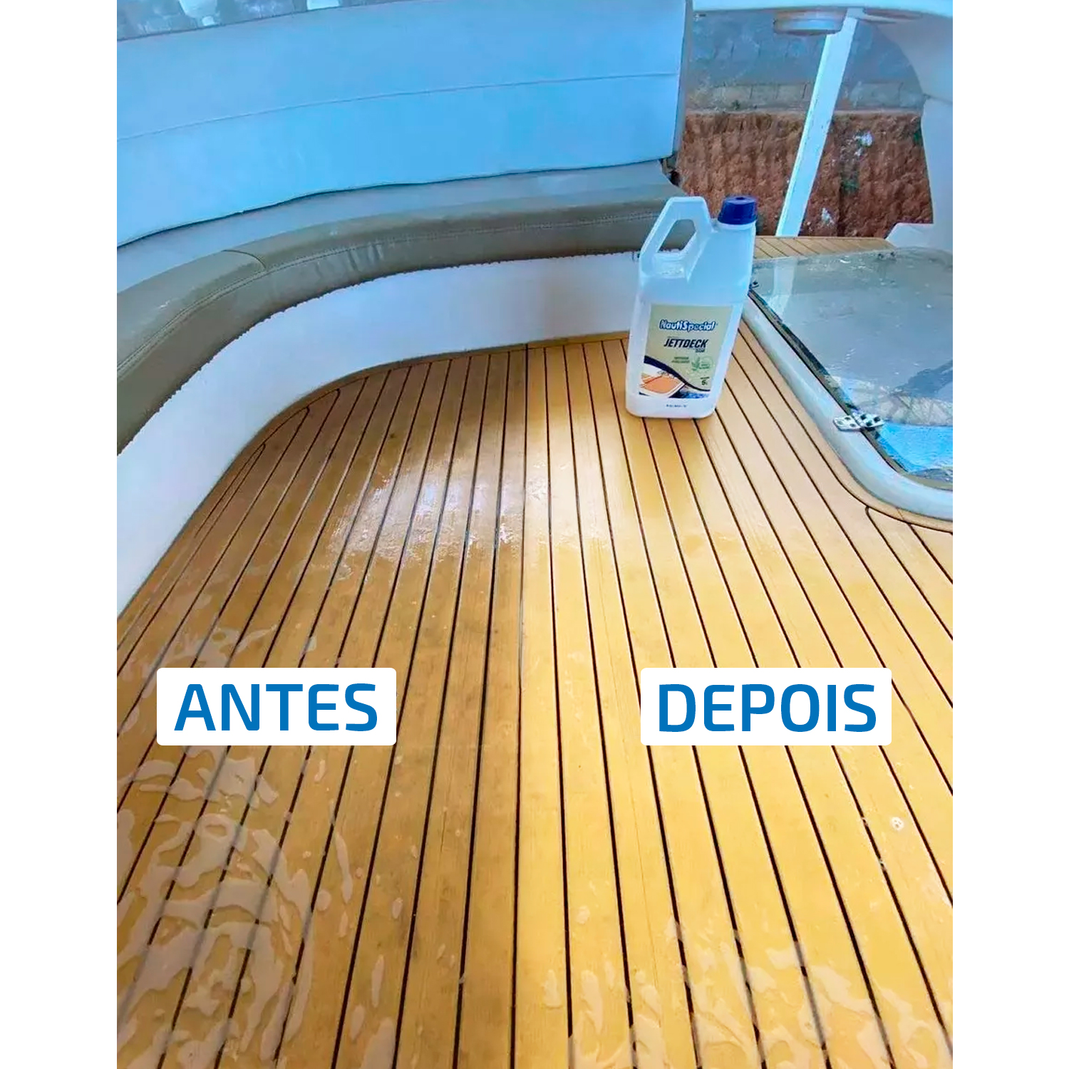 JettDeck Limpa Piso Teka Artificial EVA Barco Lancha - 5L - Tiburon Náutica