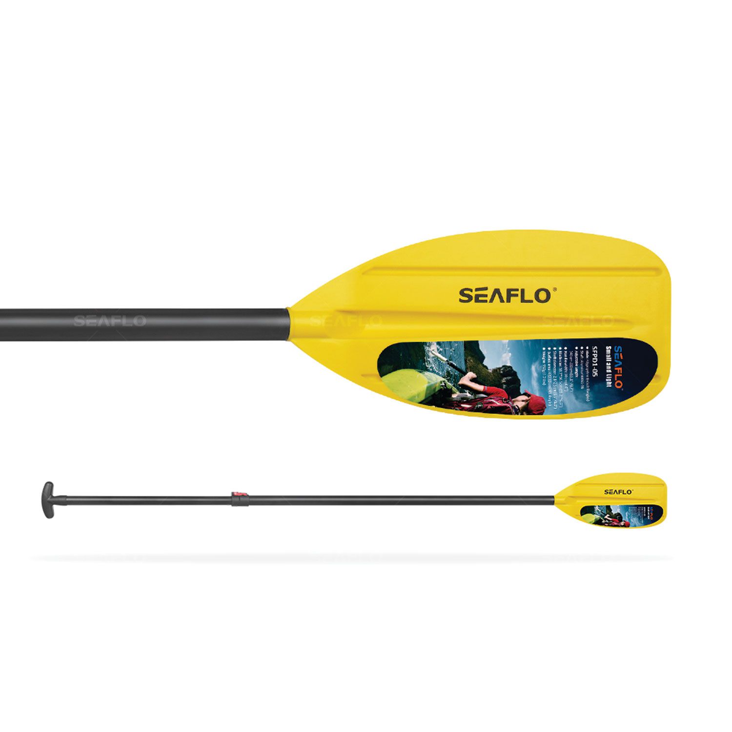 Remo Telescópico Alumínio 1,4 - 2 Metros Seaflo Caiaque Barc - Tiburon ...