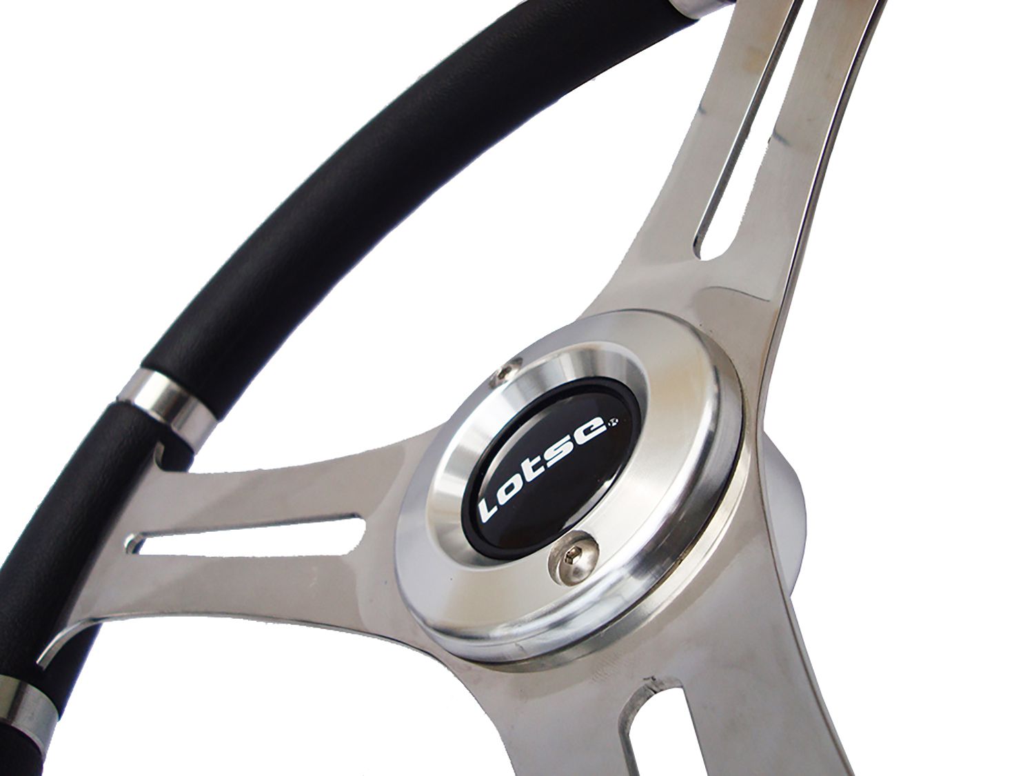 Volante Lotse H2O Aço Inox 355mm Náutico P/ Barco Lancha - Tiburon Náutica