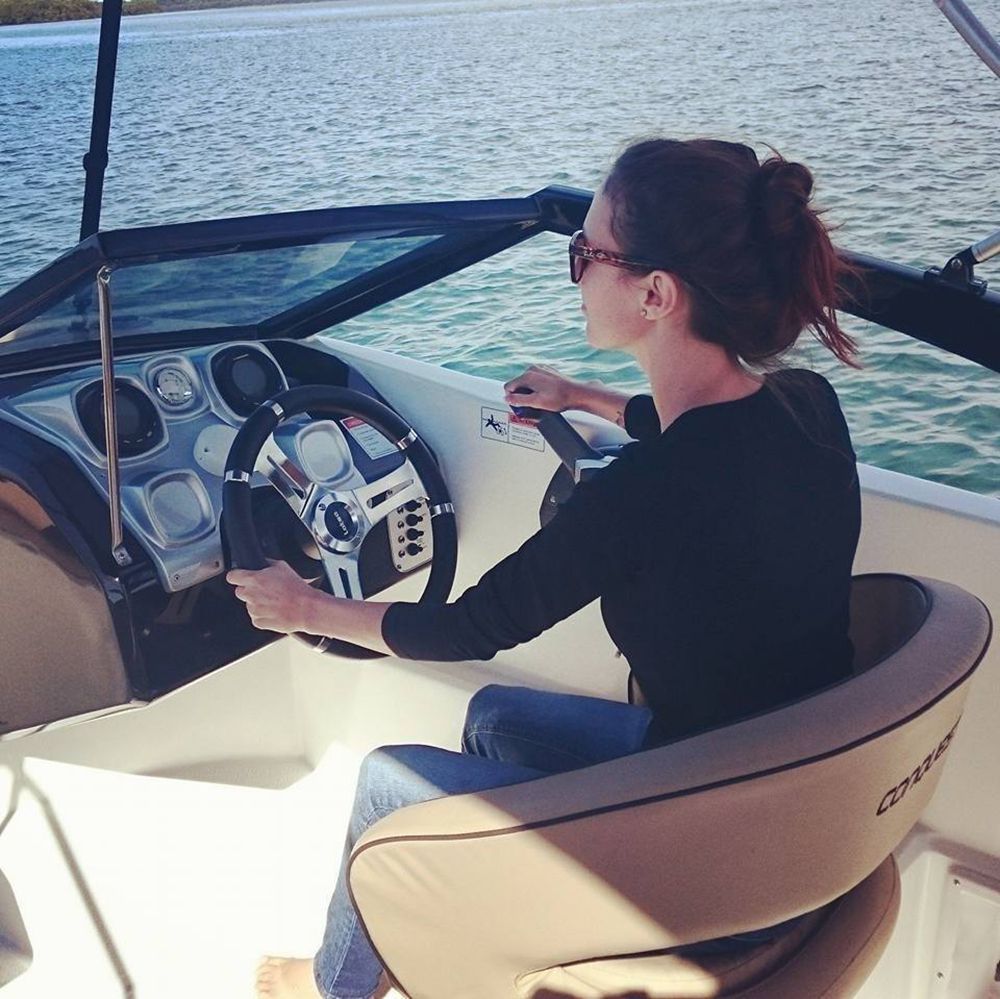 Volante Lotse H2O Aço Inox 355mm Náutico P/ Barco Lancha - Tiburon Náutica