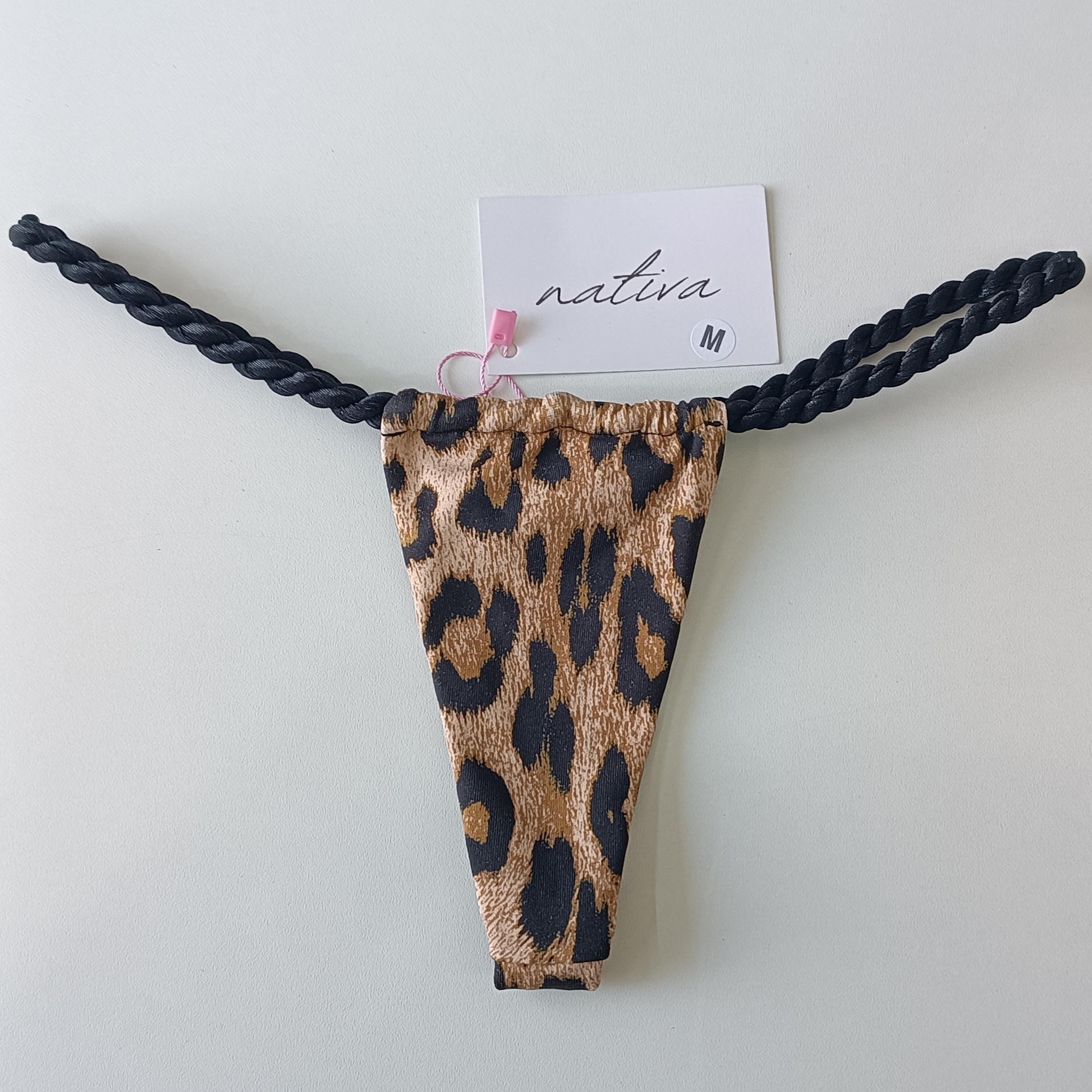 Calcinha Cortininha Super Fio 41 com cós Torcido - Felina Marrom ...