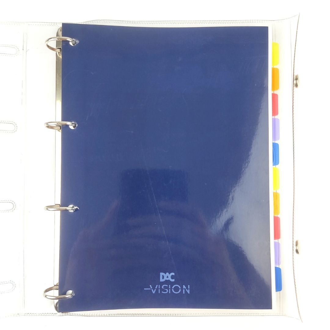 Fichário Universitário Dac Vision Azul Ref 3991 - papmoderna