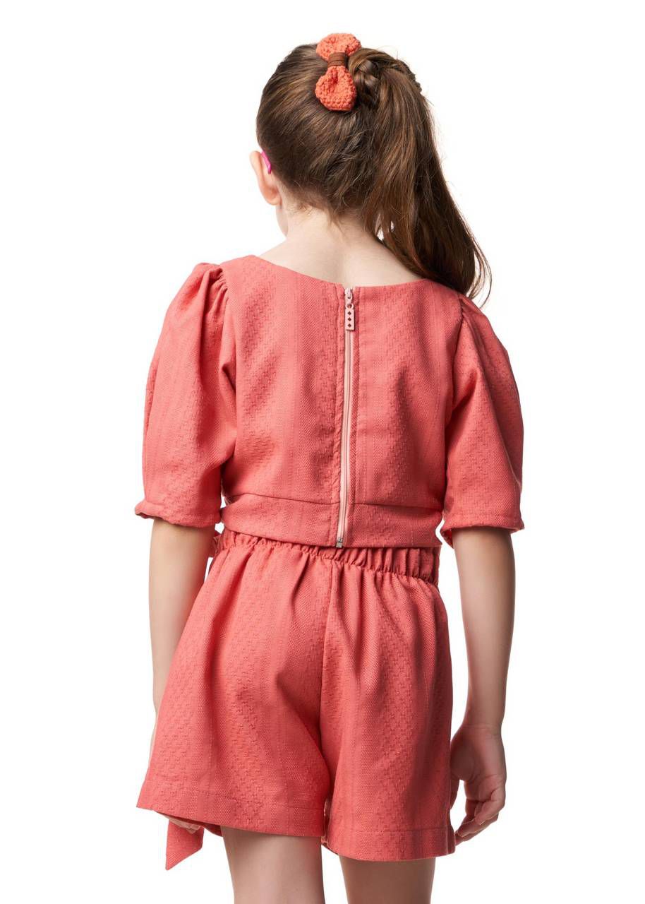 Conjunto Shorts Saia E Top Goiaba Teen - CamuCamu - Moda Infantil