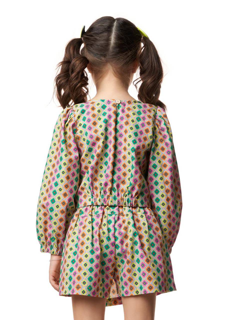 Conjunto Shorts Saia E Top Gravataria M/l Teen - CamuCamu - Moda Infantil