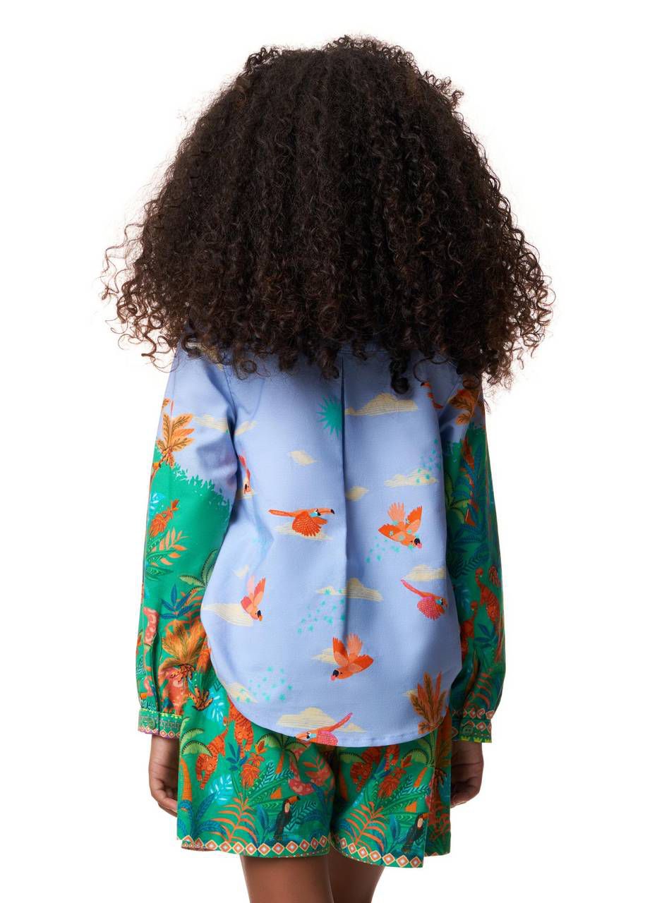 Conjunto Shorts E Bata Selva M/l Teen - CamuCamu - Moda Infantil