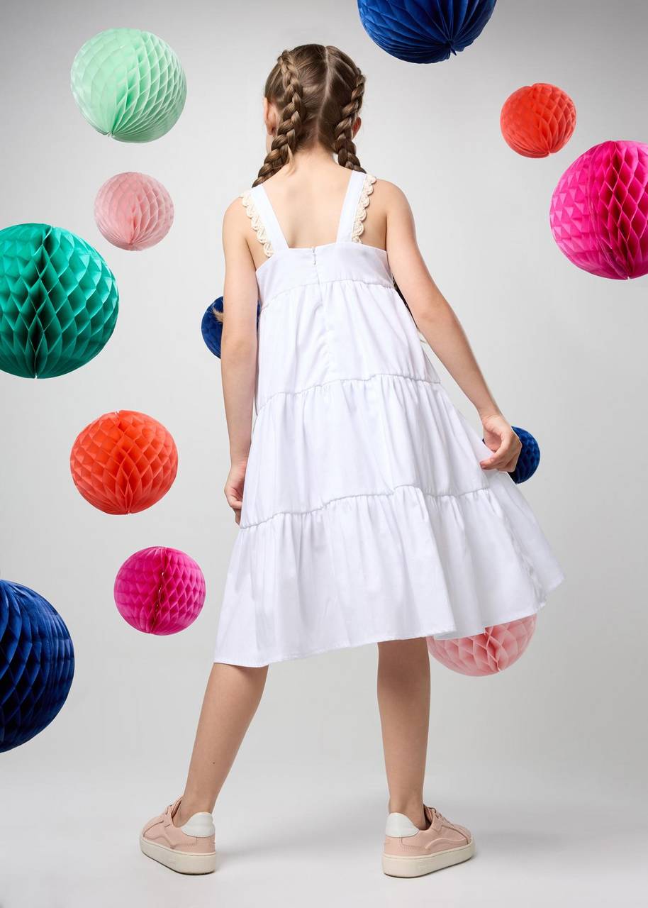 Vestido Branco Praia Teen - CamuCamu - Moda Infantil