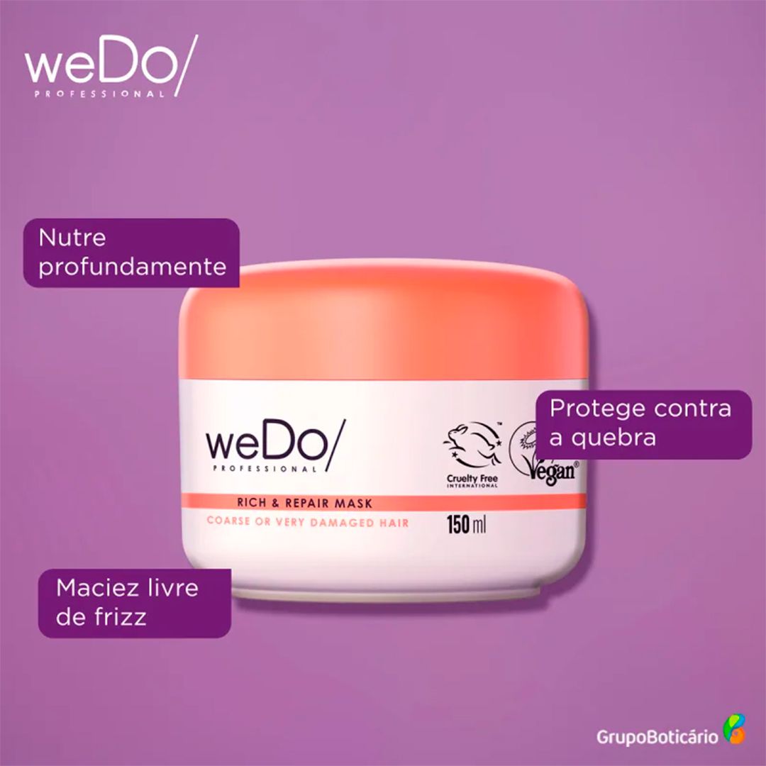 Wella Wedo Professional Rich&Repair Máscara 150ml - Lab.738 - Cabelo ...