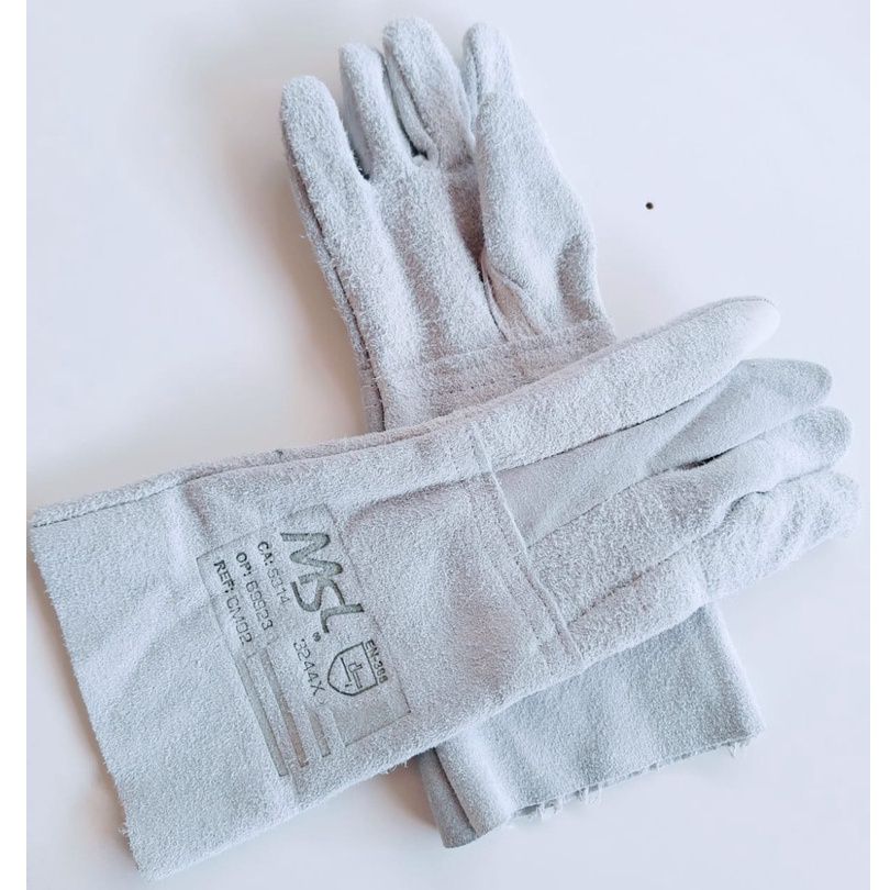 LUVA RASPA PUNHO LONGO 20CM CLUTE MSL CA 6314 - Minas Soluções EPIs