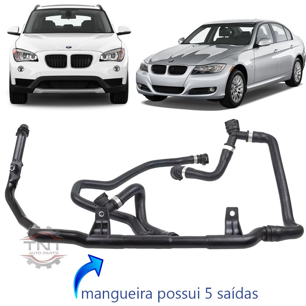 Mangueira Cano Água Motor Bmw 320i X1 N46 E90 17127548222 - TNT AUTO PARTS