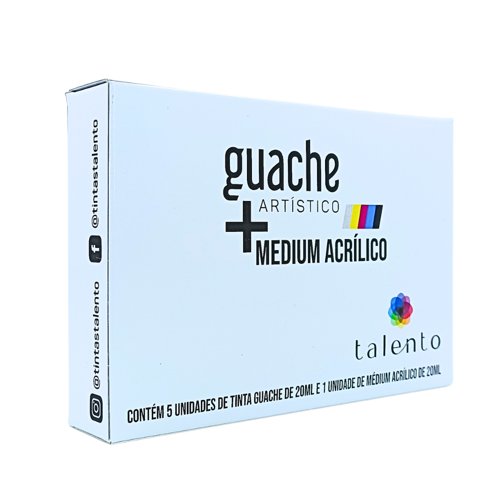 Kit-Guache Artístico + Medium Acrílico - TalentoArtes