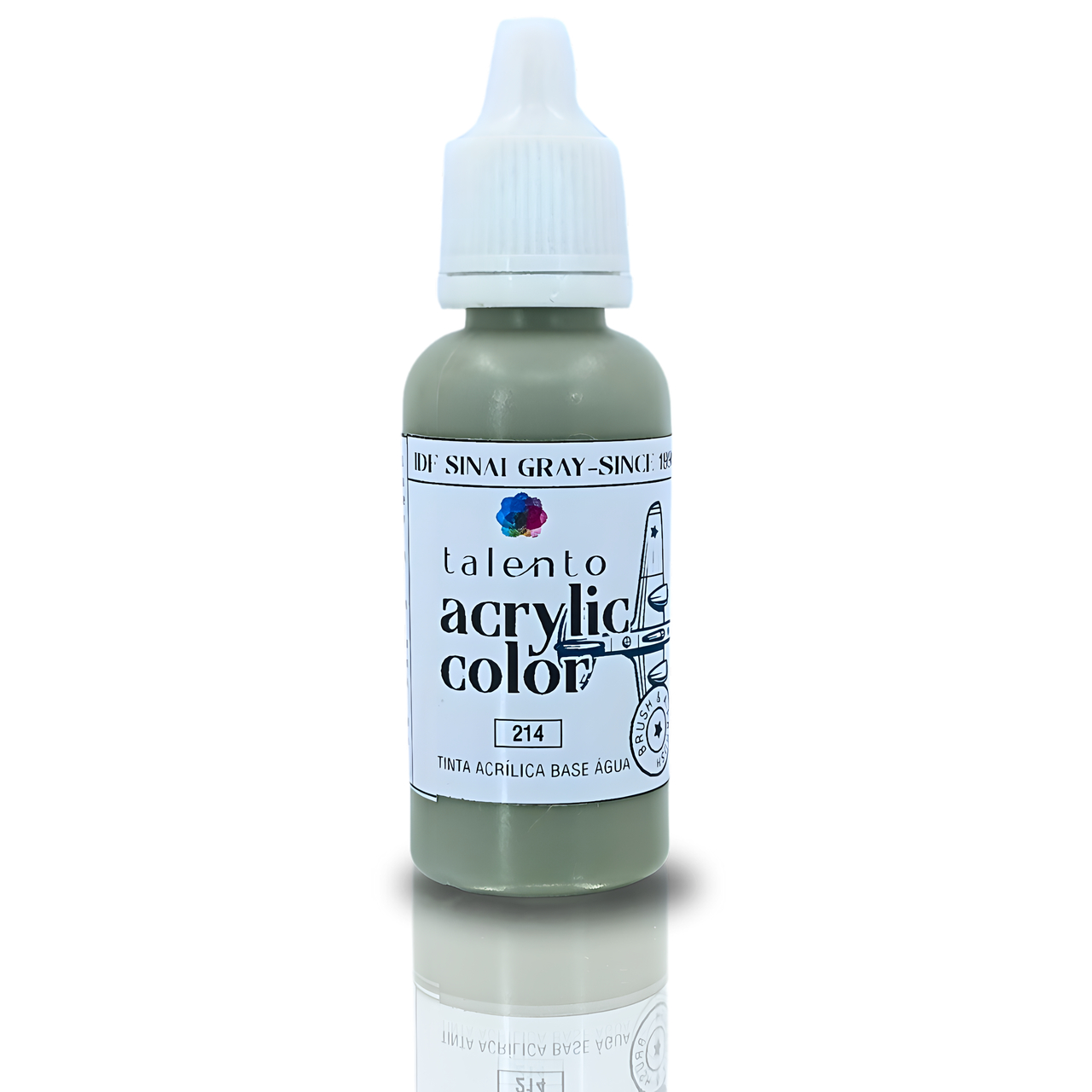 ACRYLIC COLOR 214 SINAI GREY "SINCE 1990" 20ML UND - TalentoArtes