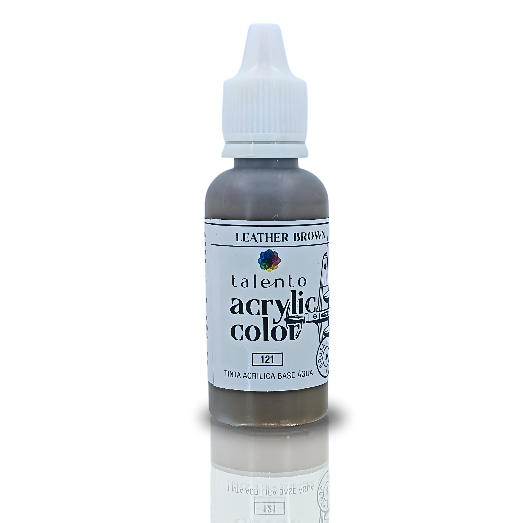 ACRYLIC COLOR 121 LEATHER BROWN 20ML UND - TalentoArtes