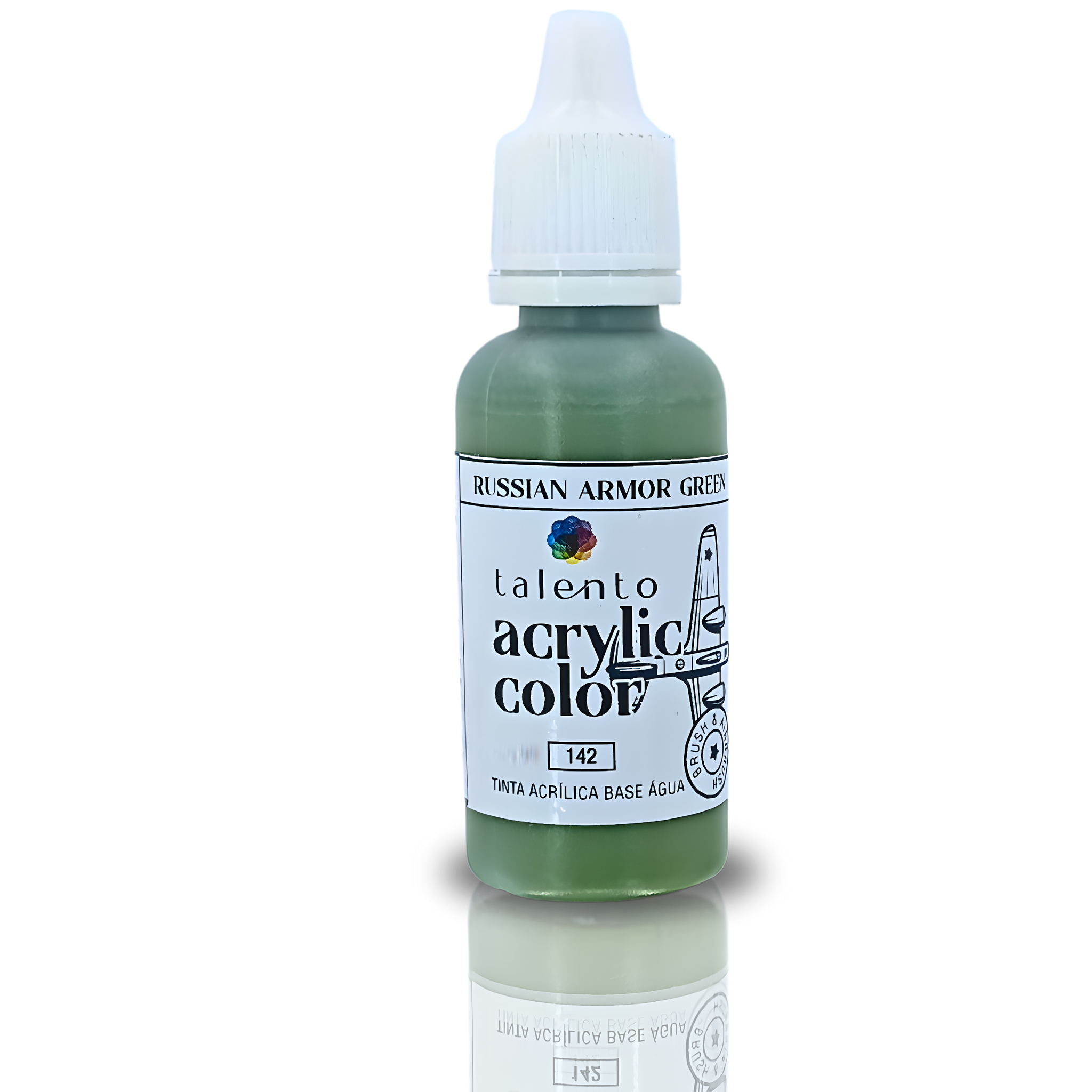 ACRYLIC COLOR 142 RUSSIAN ARMOR GREEN 20ML UND - TalentoArtes