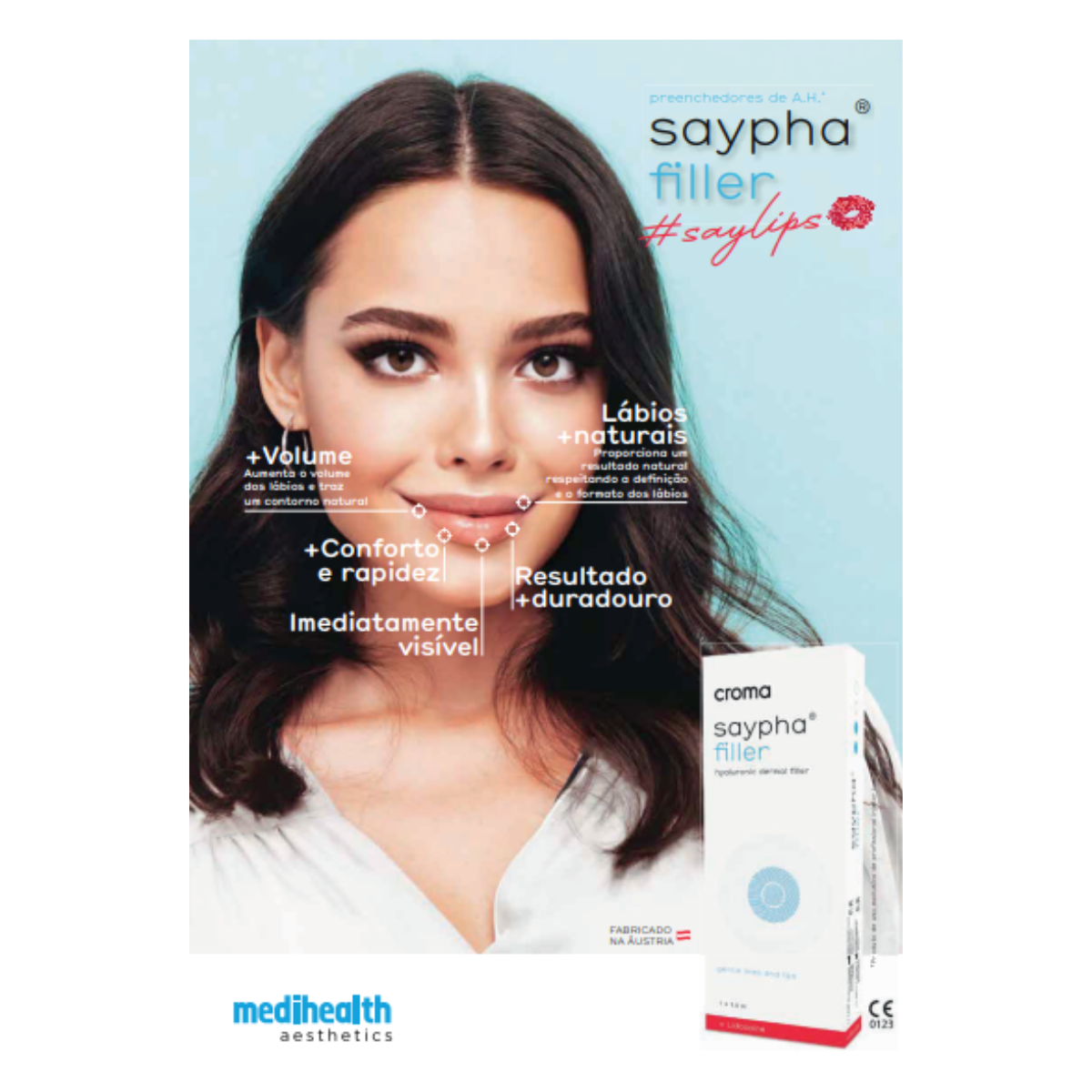 Preenchedor Saypha Filler Lidocaína 0,3% Com 1 Seringa de 1ml- CROMA - Farmahof