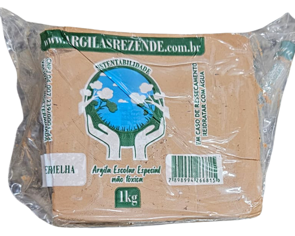 Argila Tabatinga - Pacote C/ 1kg - Vermelha ou Branca - Sarava Shop