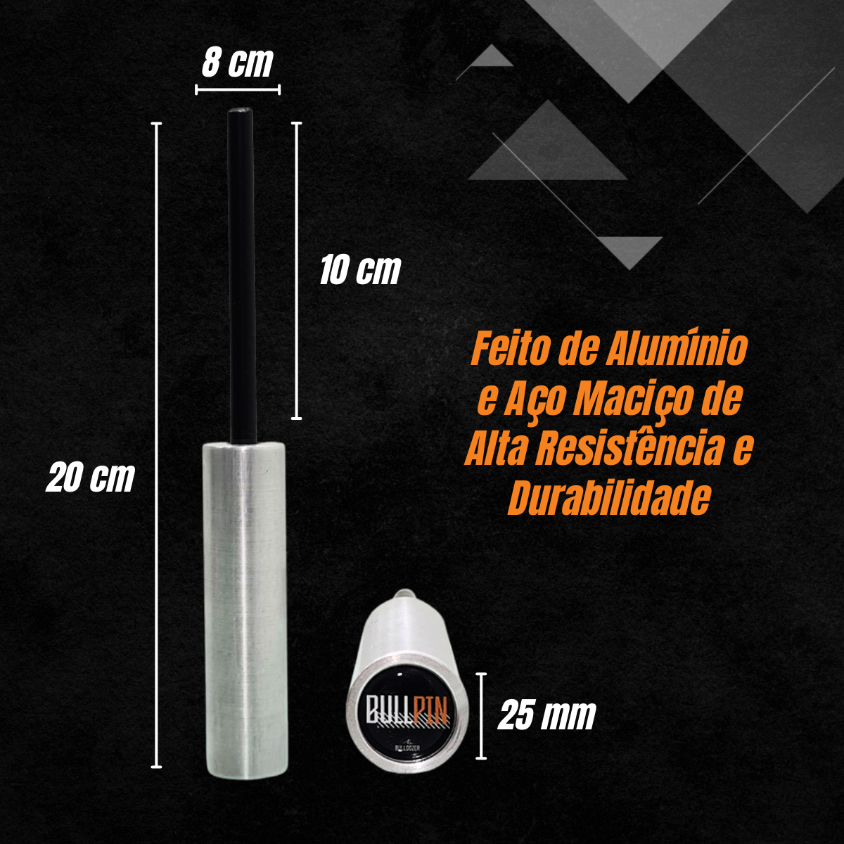 Pino Aumento Carga Anilha Até 50kgs Peso Extra Musculação - Bulldozer