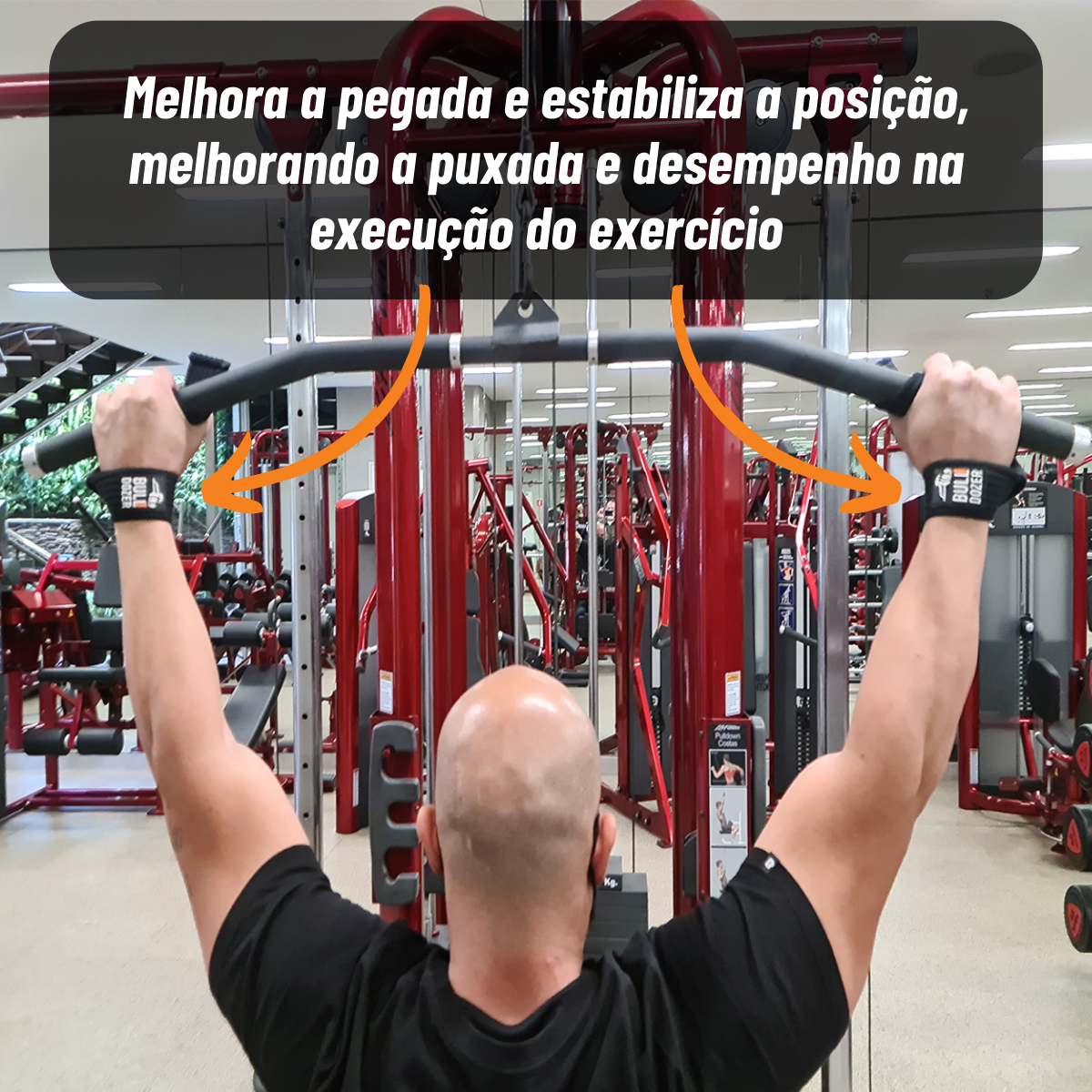 Strap Musculação Treino Exercício Academia e Cross - Bulldozer