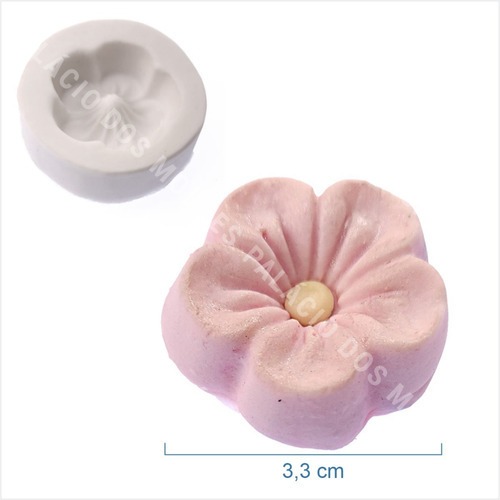 Molde De Silicone: Flor 3D - 3,3 cm | Palácio dos Moldes - Palácio Dos ...