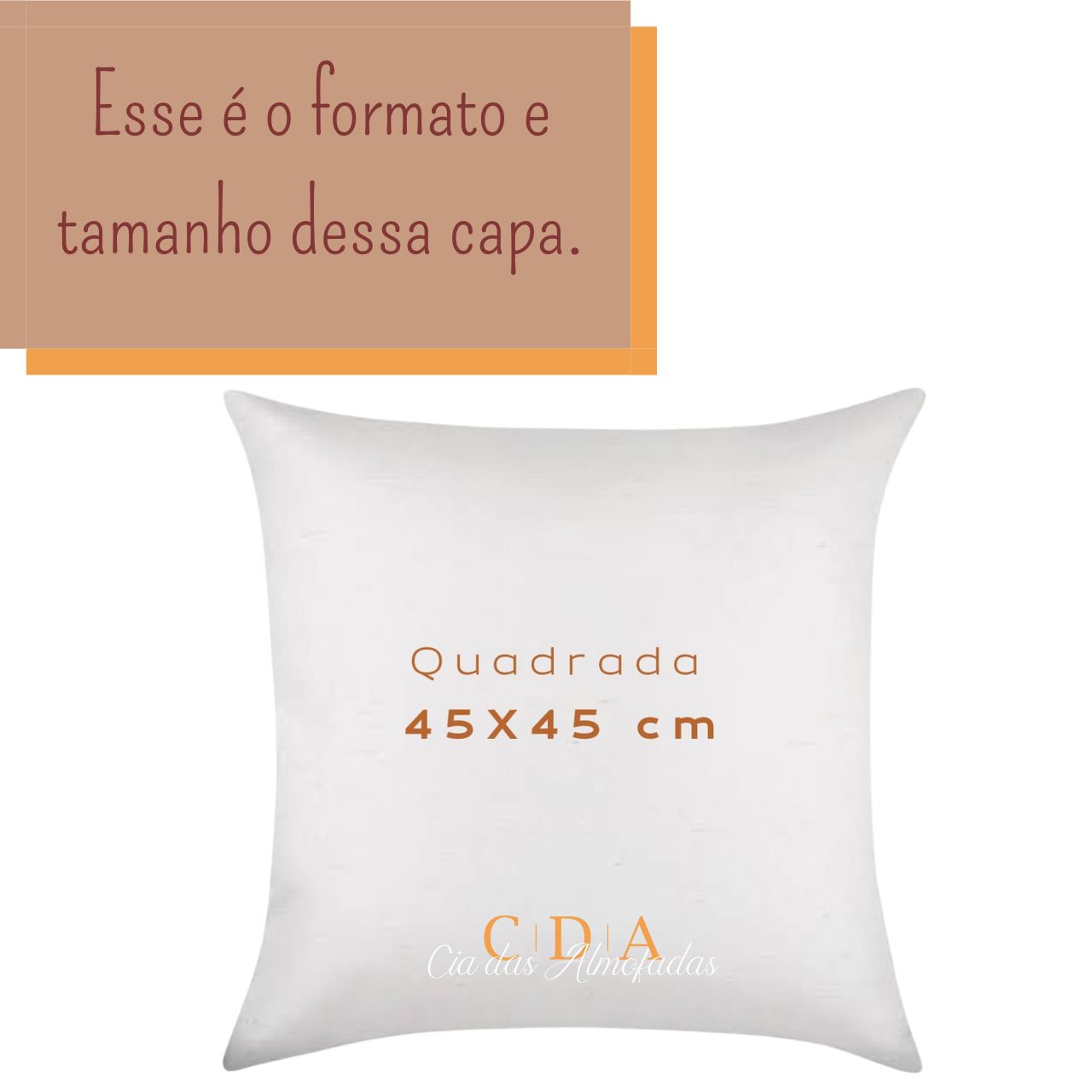 KIT 4 CAPAS ALMOFADAS LUXO TERRACOTA 45X45 - Cia das Almofadas