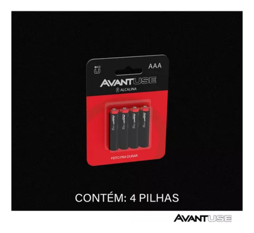 Caixa 48 Pilhas Alcalinas AAA 12 Cartelas C/4 Uni 1.5v Avant - atacadãodaspilhas