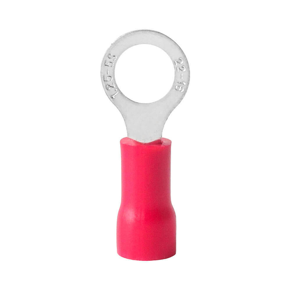 Terminal Olhal Pré Isolado 0,5mm A 1,5mm - Vermelho - (Mult. 100un ...