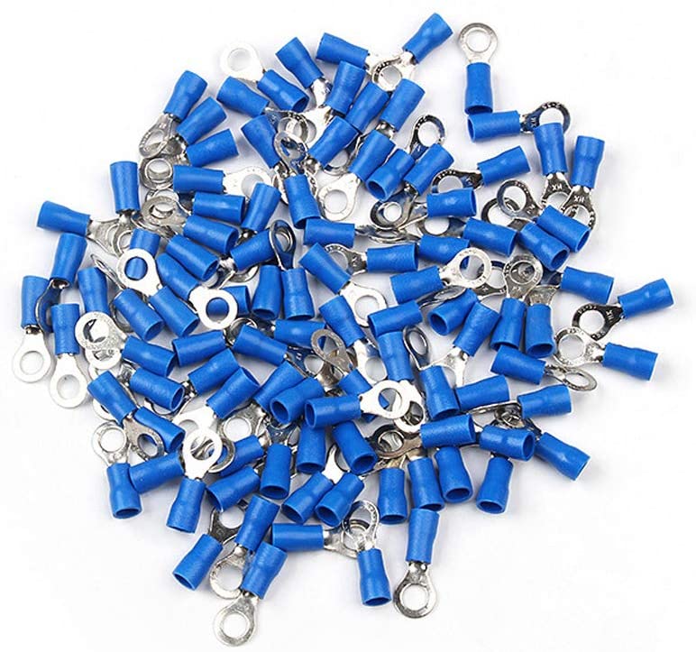 Terminal Olhal Pré Isolado 1,5mm A 2,5mm - Azul - (Mult. 100un) - DMTI Shop