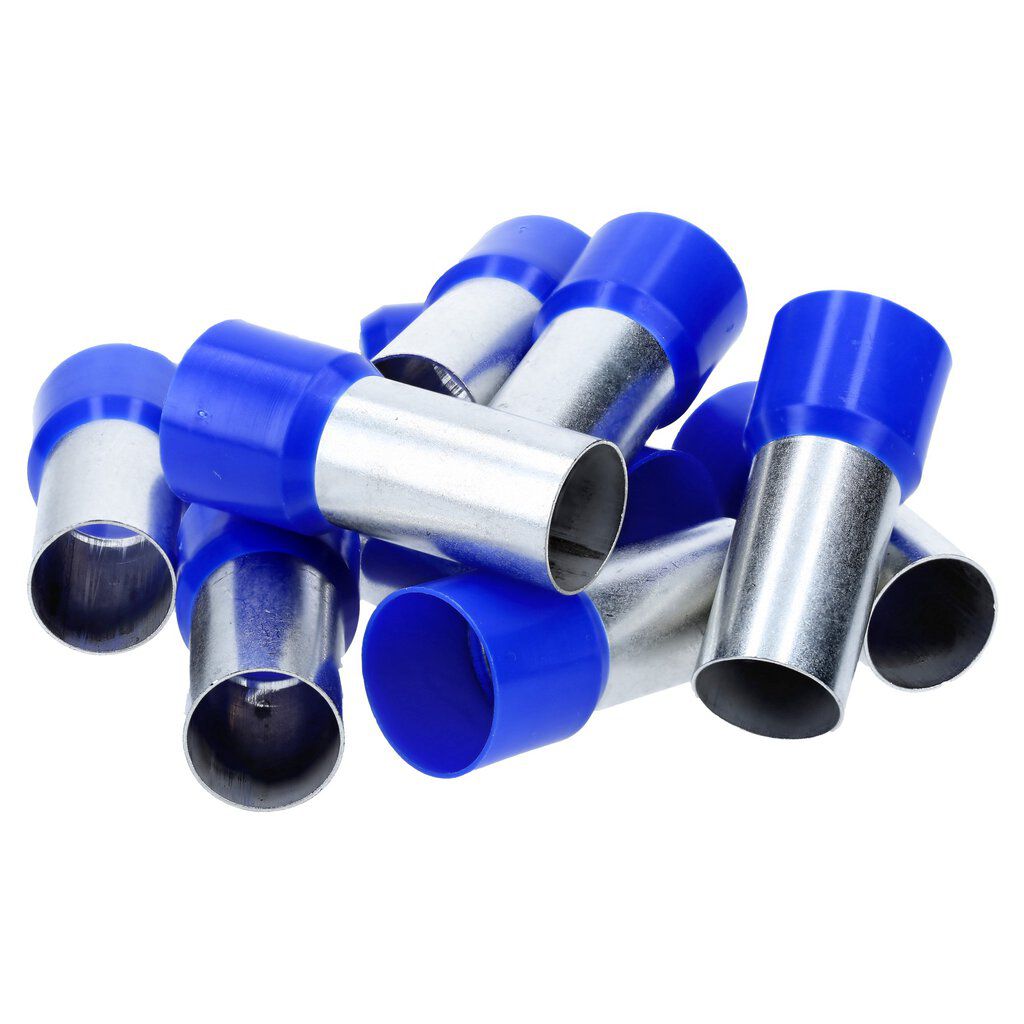 Terminal Tubular Ilhós 120mm x 27mm Isolado - Azul - (Mult. 100un ...