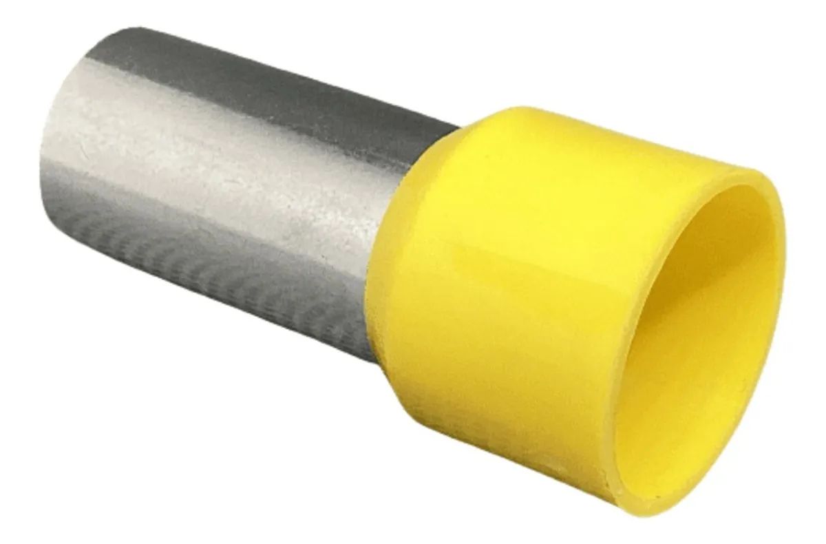 Terminal Tubular Ilhós 70mm x 20mm Pré Isolado - (Mult. 10un) - DMTI Shop