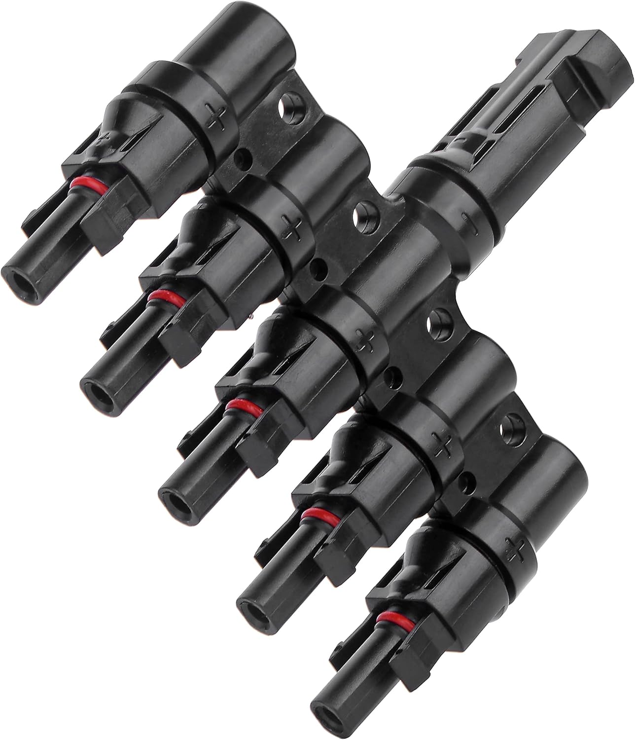 Conector Mc4 Tipo Y Paralelo 5 Vias Para Painel Solar Par - DMTI Shop