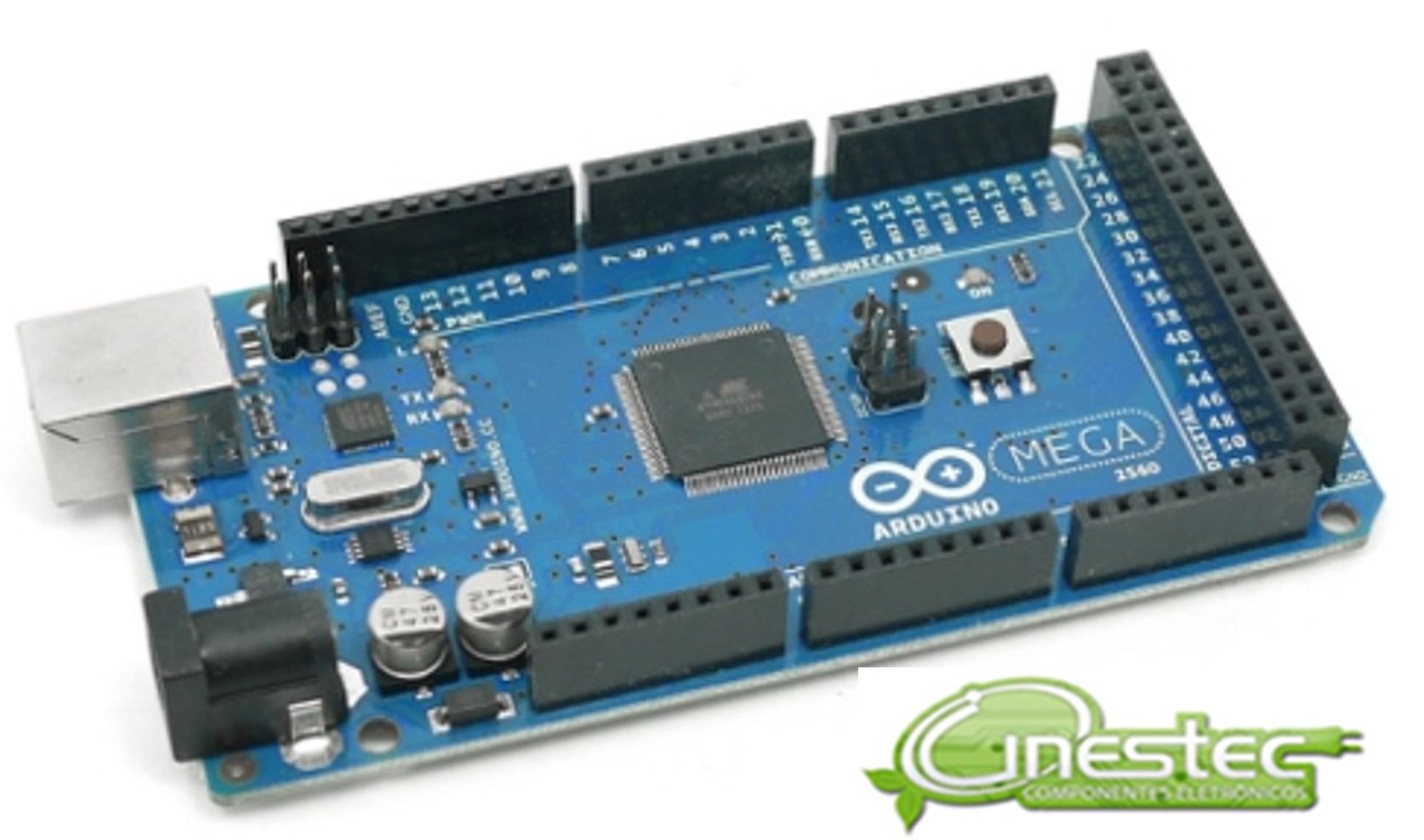 Placa Arduino Mega 2560 R3 Usb Ch340 Com Cabo Cinestec