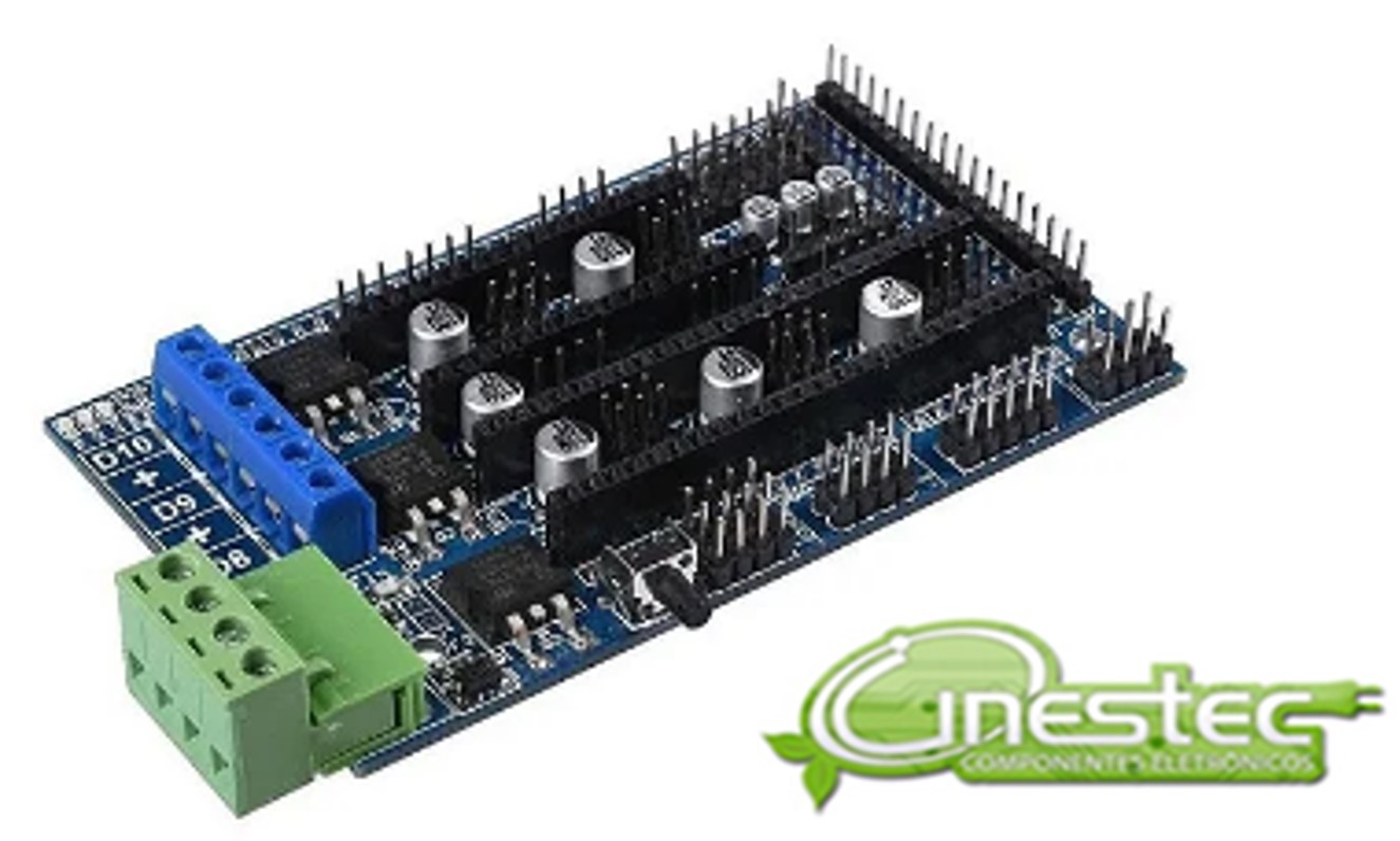 SHIELD ARDUINO RAMPS 1.5 PARA IMPRESSORA 3D - Cinestec