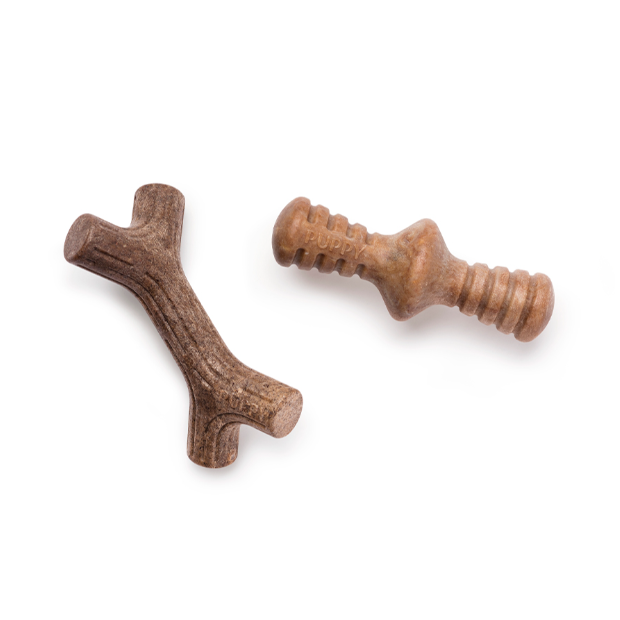 Benebone Puppy 2-Pack Map+Zag para Cães Filhotes - Boutique dos Bichos