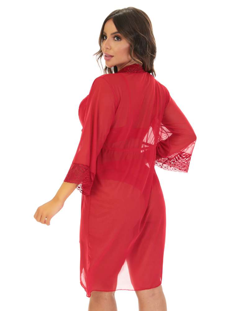 Robe Sensual em Tule e Renda Jessica - MIABR