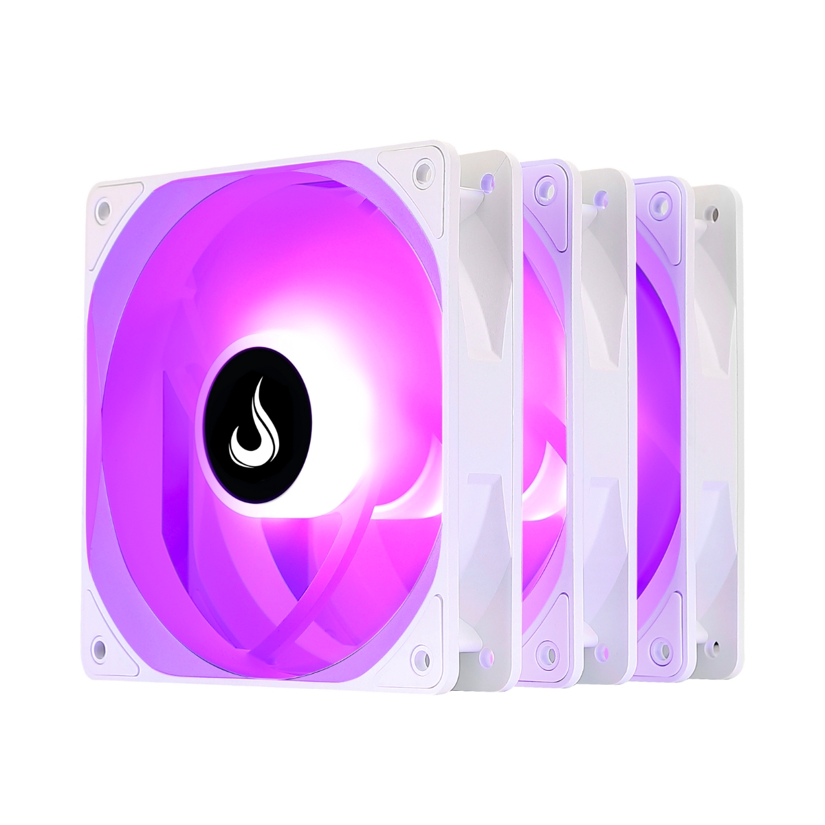 Open Box Kit 3 Fans Gamer Rise Mode Frost RGB - RM-CF-02-RGB-B+ - Rise ...