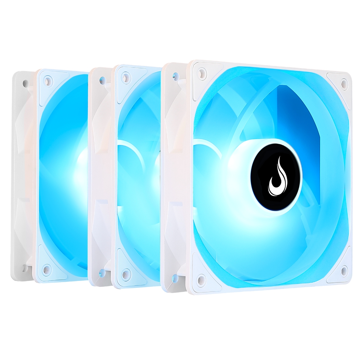 Open Box Kit 3 Fans Gamer Rise Mode Frost RGB - RM-CF-02-RGB-B+ - Rise ...