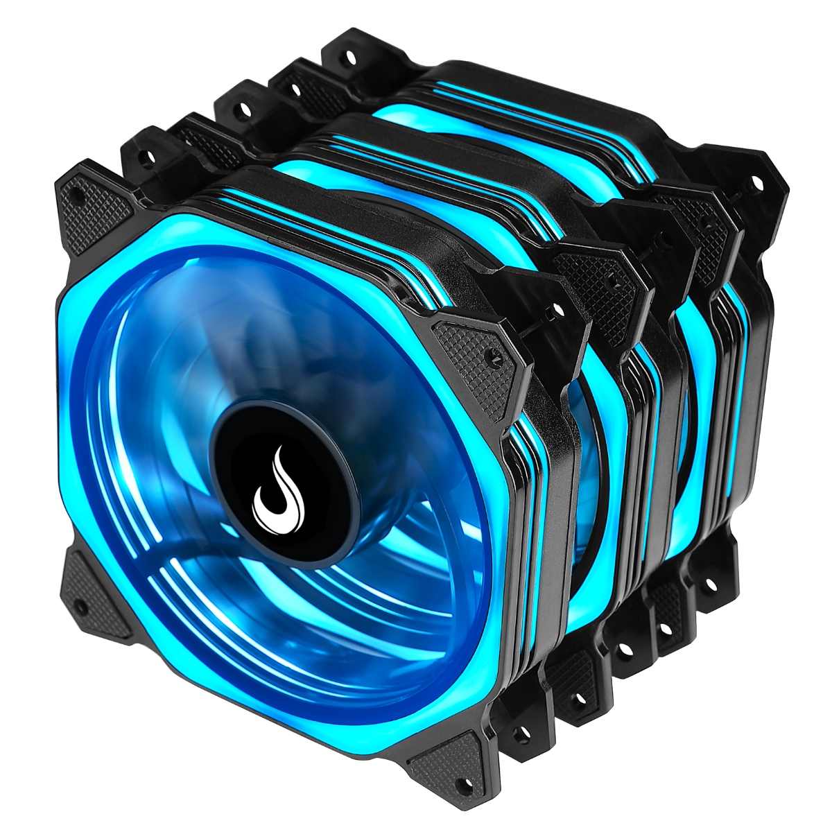 Open Box Kit 3 Fans Gamer Rise Mode Aura RGB - RM-AU-02-RGB-B+ - Rise ...