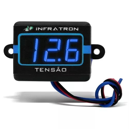 Mini Voltimetro Digital Infratron - ARISTENE SOM AUTOMOTIVO