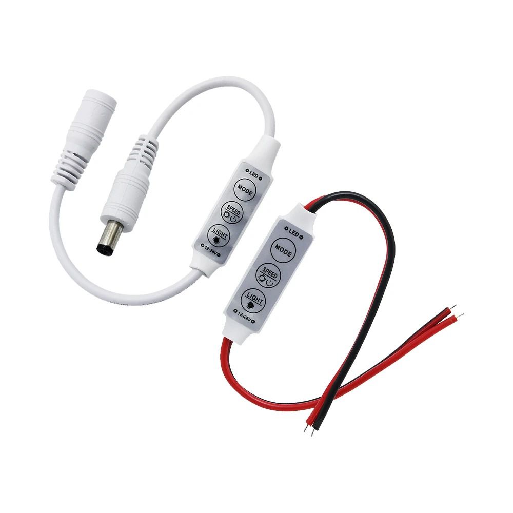 Mini Controlador 12v Dimmer Strobo Fita Led - ARISTENE SOM AUTOMOTIVO