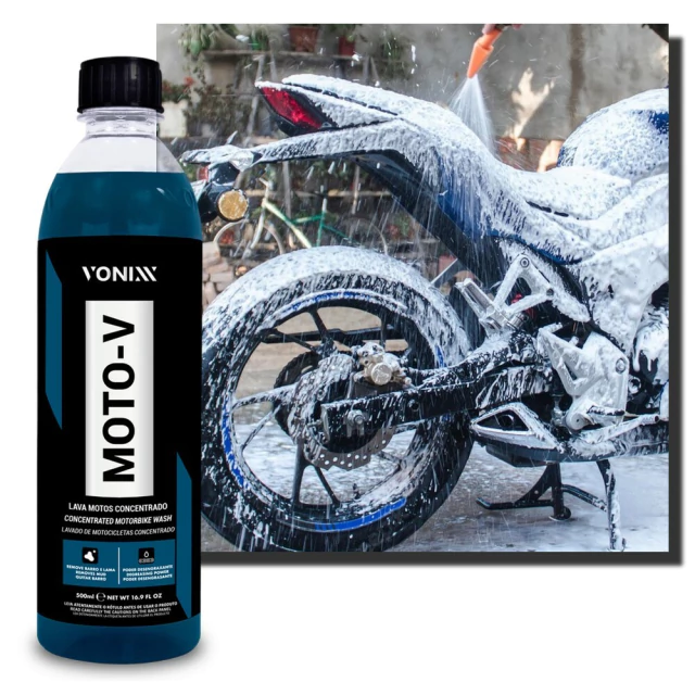 Moto-V Shampoo Desengraxante Lava Motos 500ML - Vonixx - UP CARSHOP