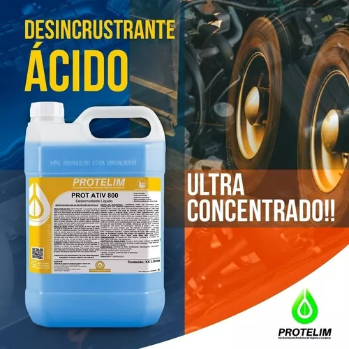 Prot Ativ 800 Desincrustante Ácido 5L - Protelim - UP CARSHOP