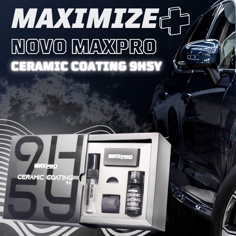 Ceramic Coating 9H5Y Vitrificador de Alta Performance Brilho Profundo e Toque Liso 20ml - MaxPro ...