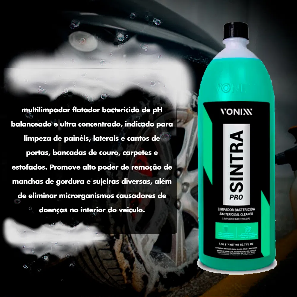 Sintra Pro Limpeza Interna Automotiva 1,5L - Vonixx - UP CARSHOP