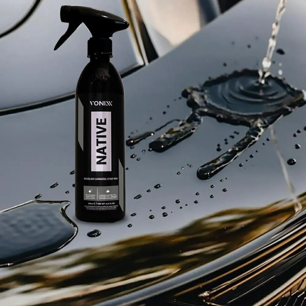 Native Spray Wax Cera Liquida Carnaúba 500ML - Vonixx - UP CARSHOP